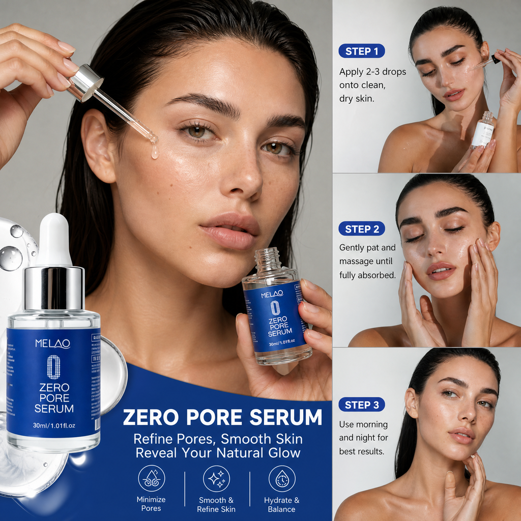 MELAO Zero Pore Face Serum, Pore-Minimizing & Oil-Control Serum for Sm ...